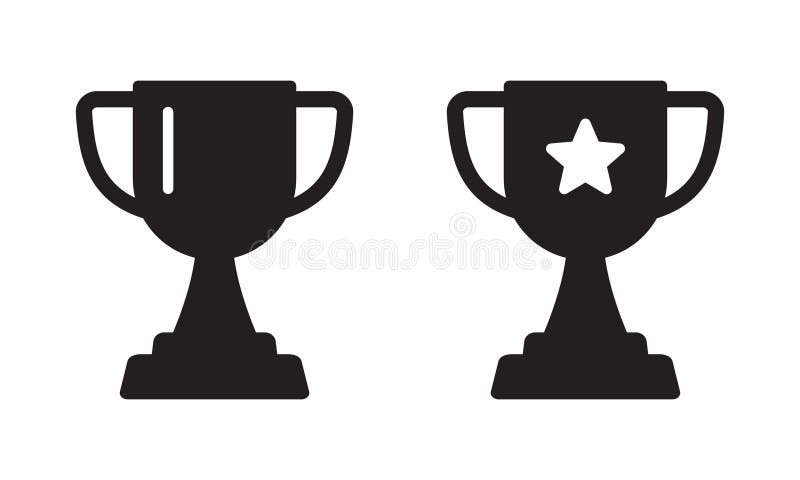 Trophy Icons, Winner Cup Icon, Victory Cup Icon. Stock Vector ...