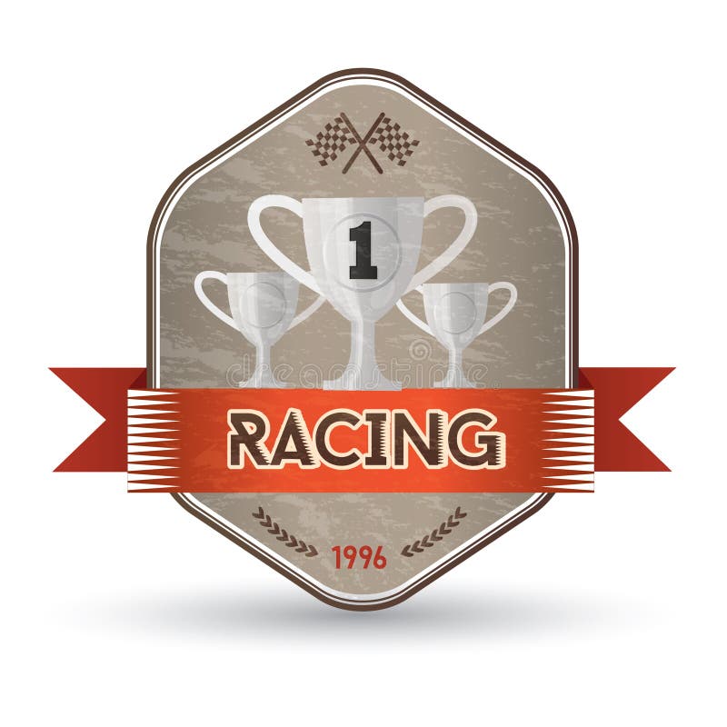 Trophy Label. Vector Illustration Decorative Design Stock Vector ...