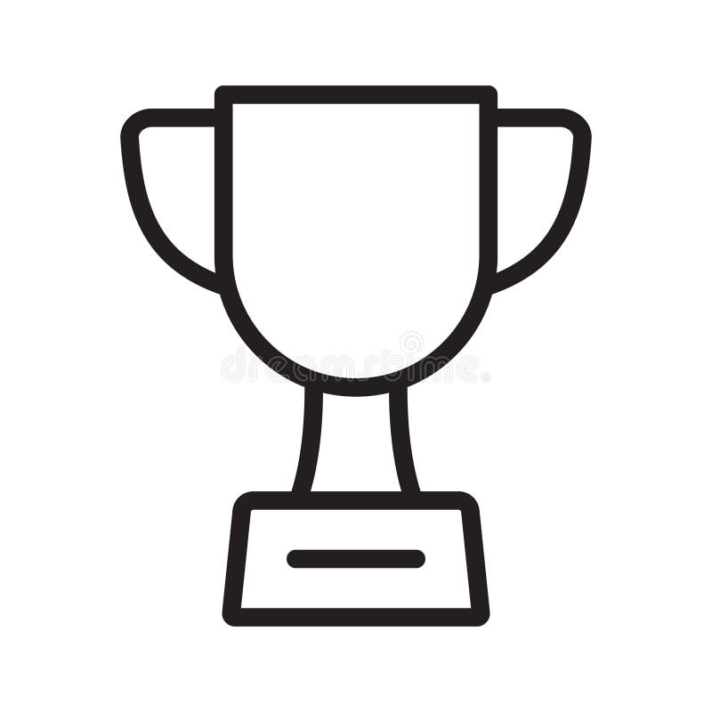 Trophy Line Icon. Trophy Cup Icon, Victory Cup Icon Stock Vector ...