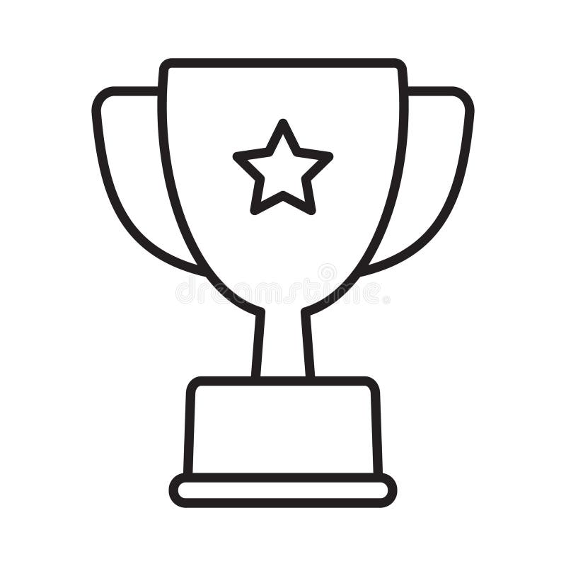 Trophy Line Icon. Trophy Cup, Winner Cup, Victory Cup Vector Icon ...