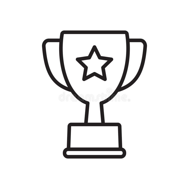 Trophy Line Icon. Trophy Cup, Winner Cup, Victory Cup Vector Icon ...