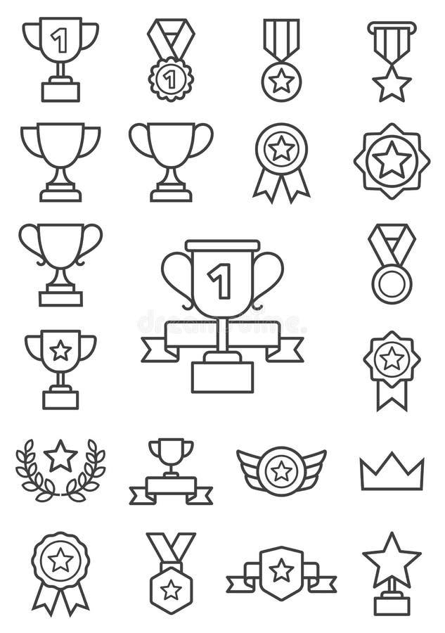 Trophy illustrations stock vector. Illustration of protection - 44808567