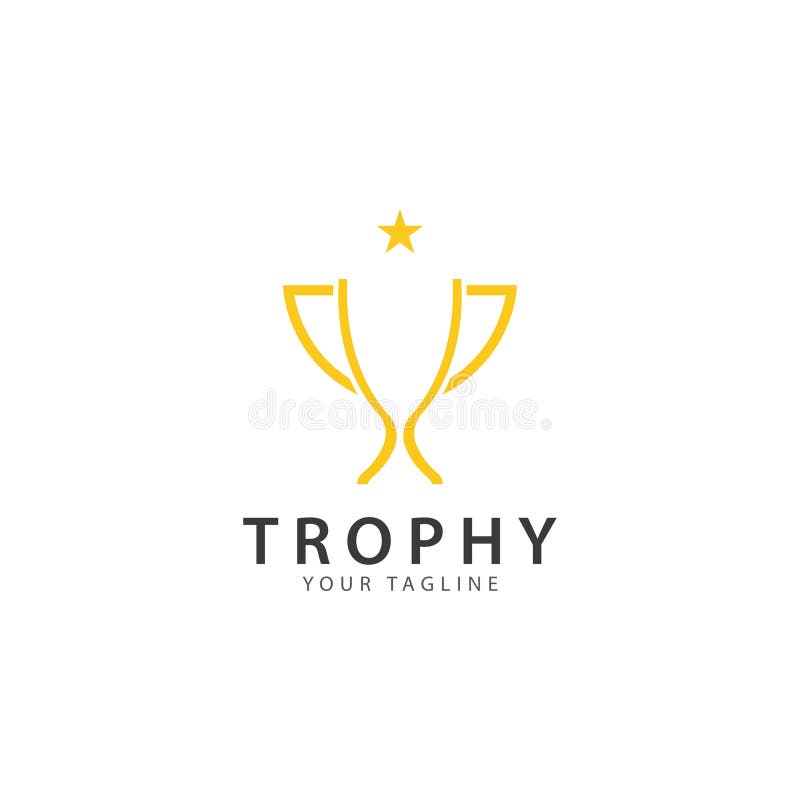 Trophy Logo Vector Illustration Winner Award Logo Template Stock Vector ...