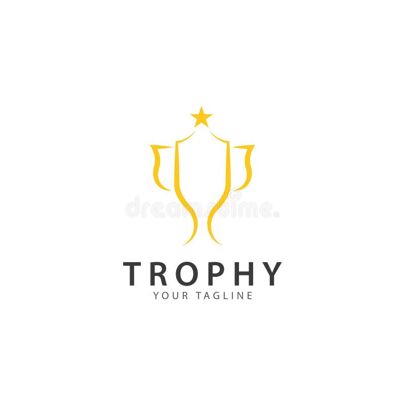 Trophy Logo Vector Illustration Winner Award Logo Template Stock Vector ...