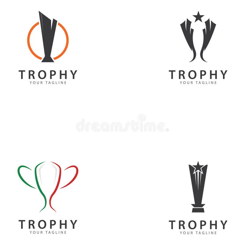 Trophy Logo Vector Illustration Winner Award Logo Template Stock Vector ...