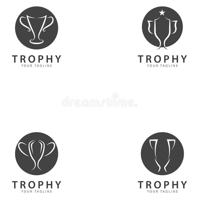 Trophy Logo Vector Illustration Winner Award Logo Template Stock Vector ...