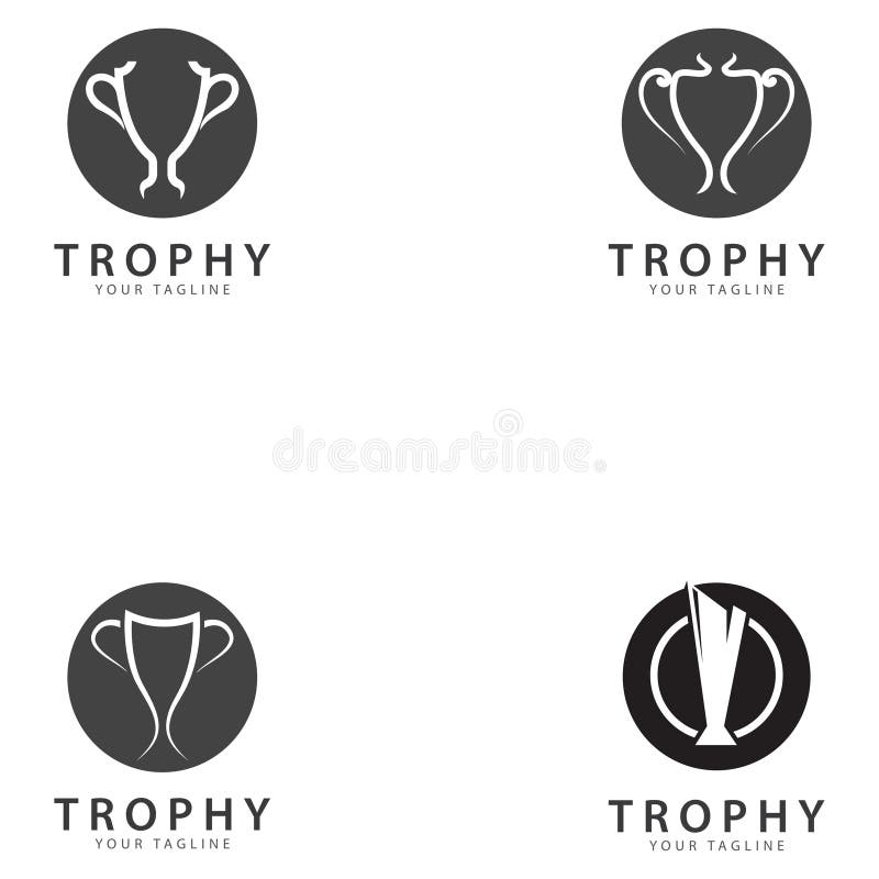 Trophy Logo Vector Illustration Winner Award Logo Template Stock Vector ...