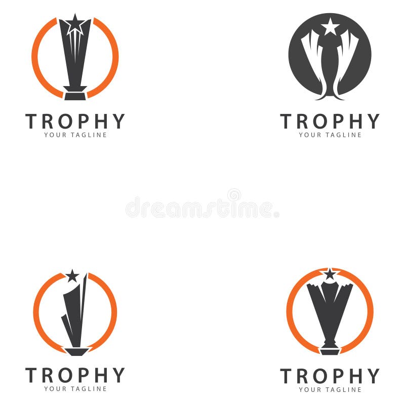 Trophy Logo Vector Illustration Winner Award Logo Template Stock Vector ...