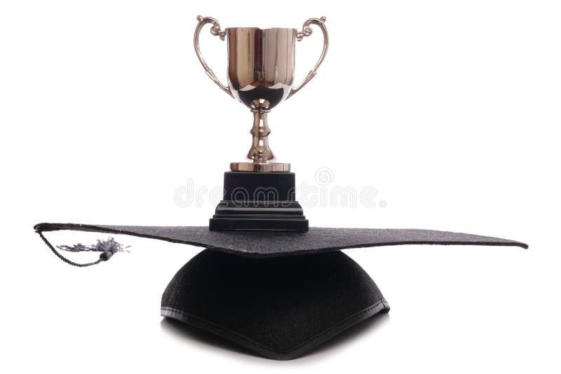 Trophy And Mortar Board Hat Picture. Image: 19037642
