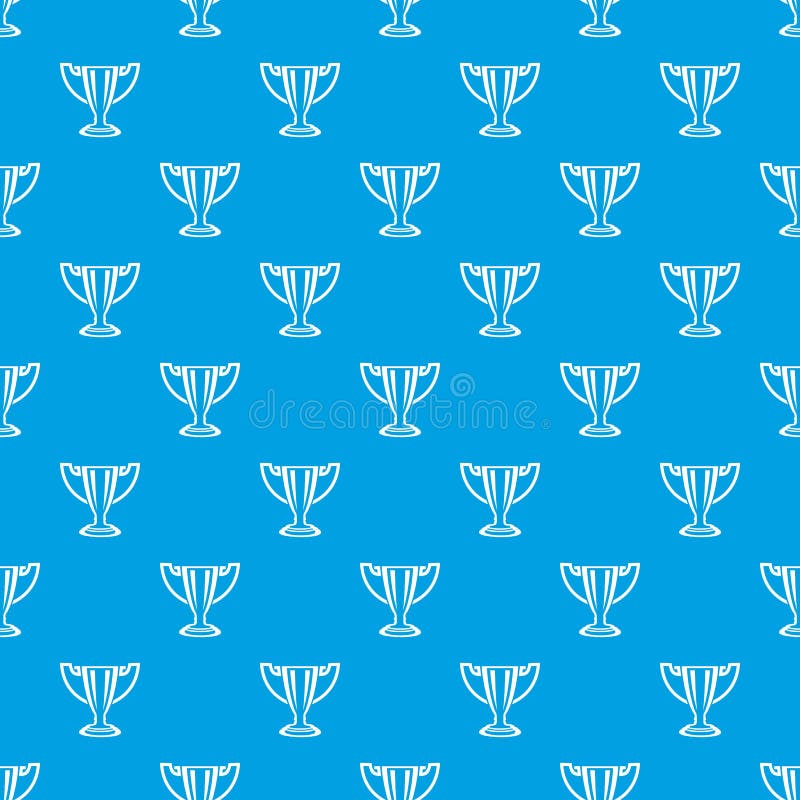 Trophy Cup Pattern Seamless Stock Vector - Illustration of pedestal ...