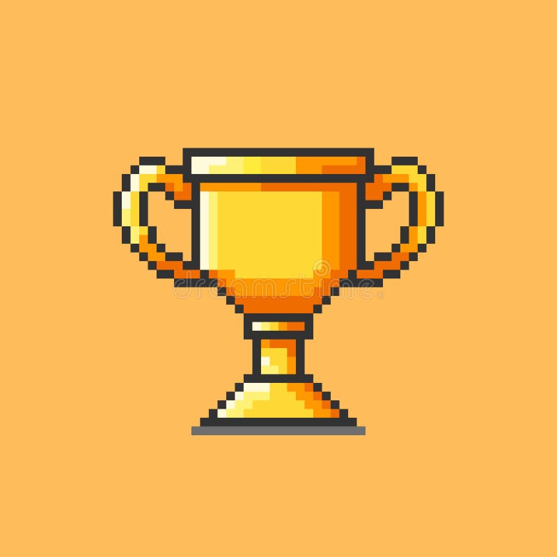 Trophy Pixel Art. Vector Illustration Design Stock Vector ...