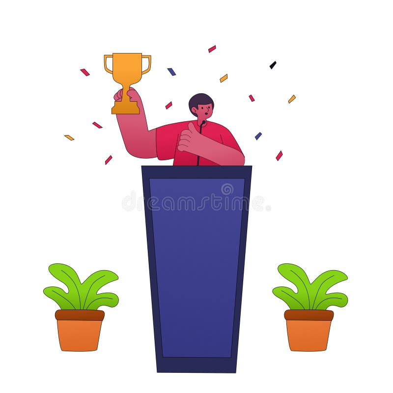 Trophy Presentation Ceremony: Celebrating Achievement and Success Stock ...