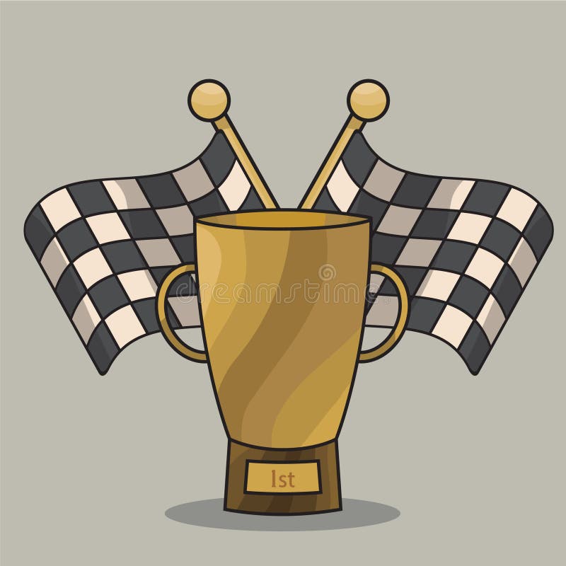 Race Trophy. Vector Illustration Decorative Design Stock Vector ...