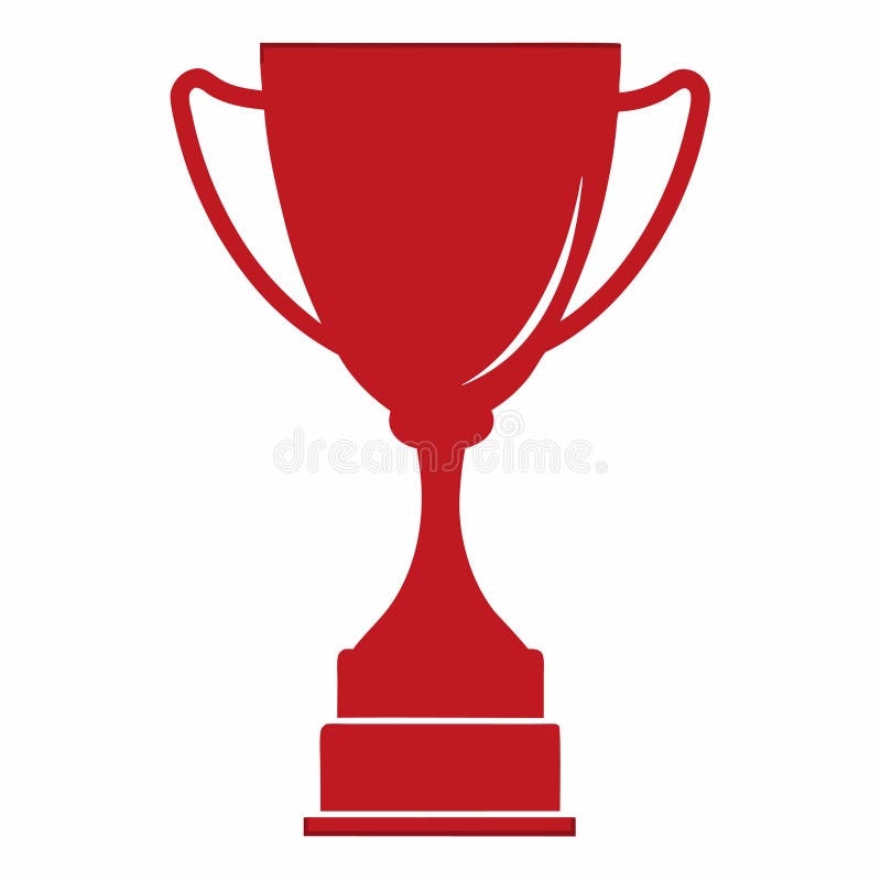 Trophy Realistic Vector on White Background Stock Illustration ...