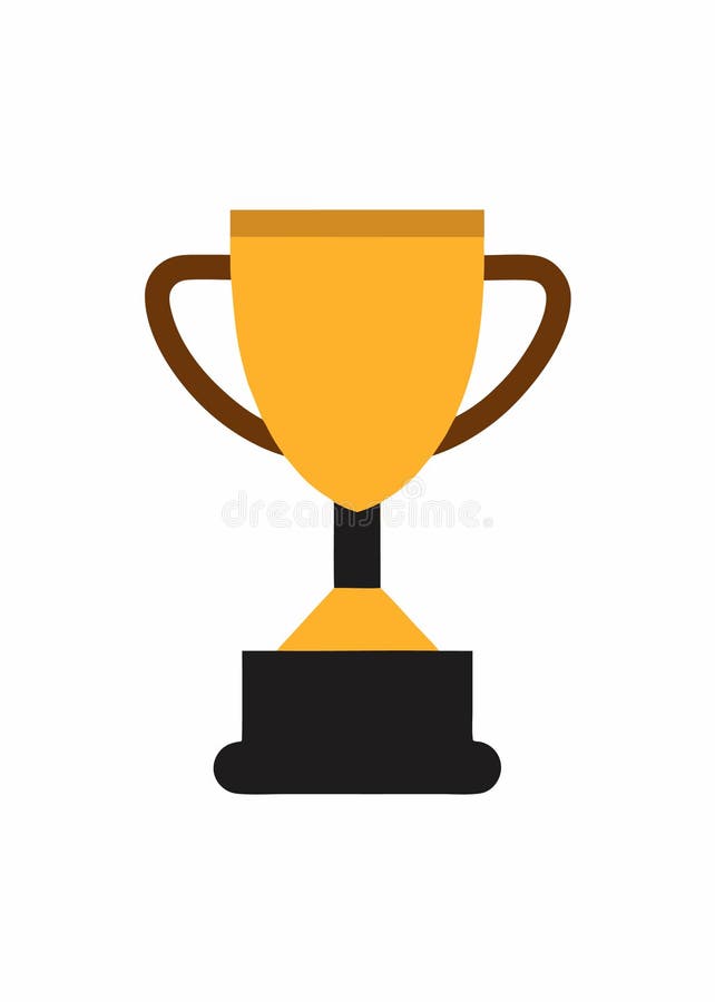 Trophy Realistic Vector on White Background Stock Vector - Illustration ...