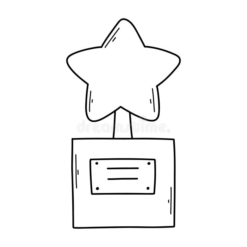 Trophy, Reward for the Winner. Vector Illustration of a Prize Stock ...