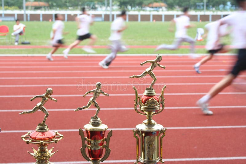 Trophy and runners stock image. Image of direction, runner - 9372119