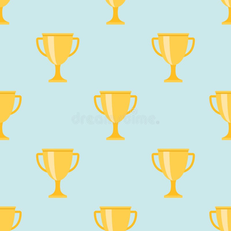 Trophy Seamless Pattern for Wrapping Paper Gift, Background Stock ...