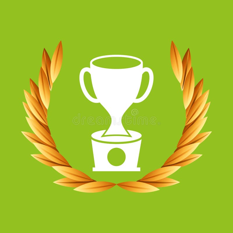 Trophy Sport Olympic Blue Badge Stock Vector - Illustration of games ...