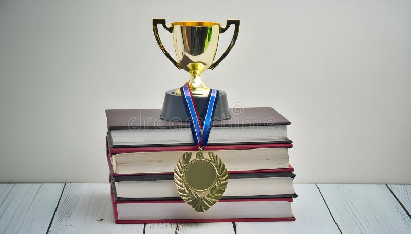 Trophy and Stalking Books with Low Light Stock Illustration ...