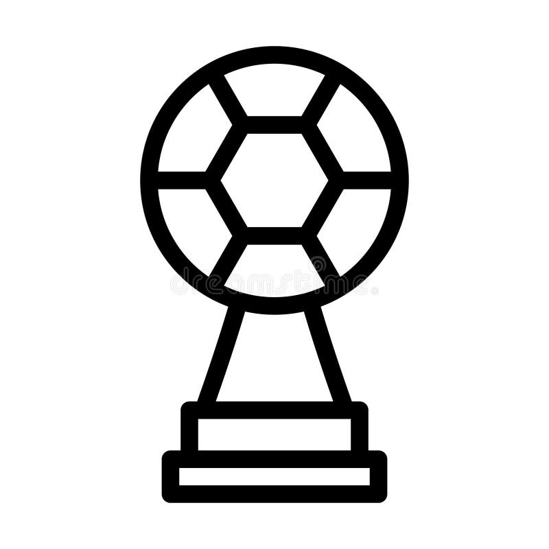 Trophy Vector Thick Line Icon for Personal and Commercial Use Stock ...