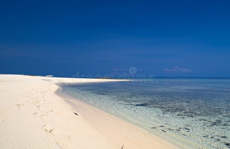 Blue Water and Tropical Beach Stock Image - Image of beauty, color: 2188417