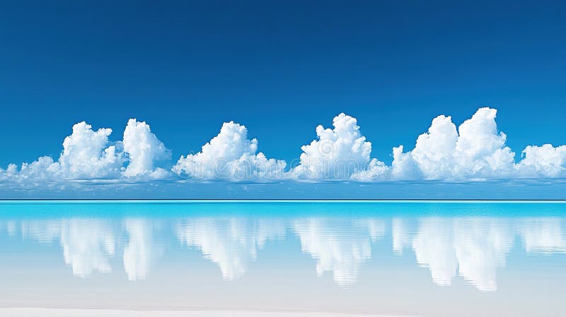 Tropical Beach, Calm Ocean, Cloud Reflection, Idyllic Scene, Travel ...