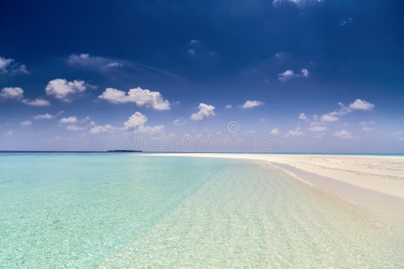 Tropical Beach with Crystal Clear Water Stock Photo - Image of ...