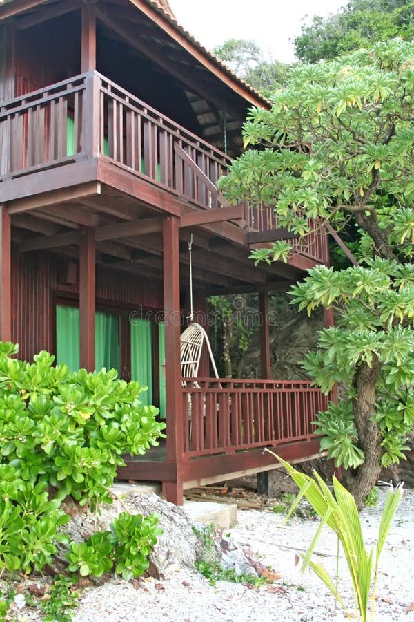 Tropical beach house stock image. Image of decoration - 3279007