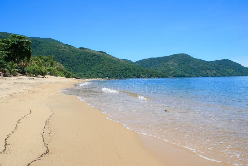 Tropical Beach at Ilha Grande, Rio De Janeiro Stock Photo - Image of ...