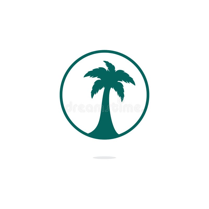 Creative Simple Palm Tree Vector Logo Design Stock Vector ...