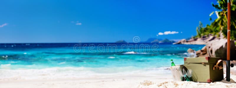 Beach picnic stock photo. Image of seaside, lagoon, ocean - 17767884