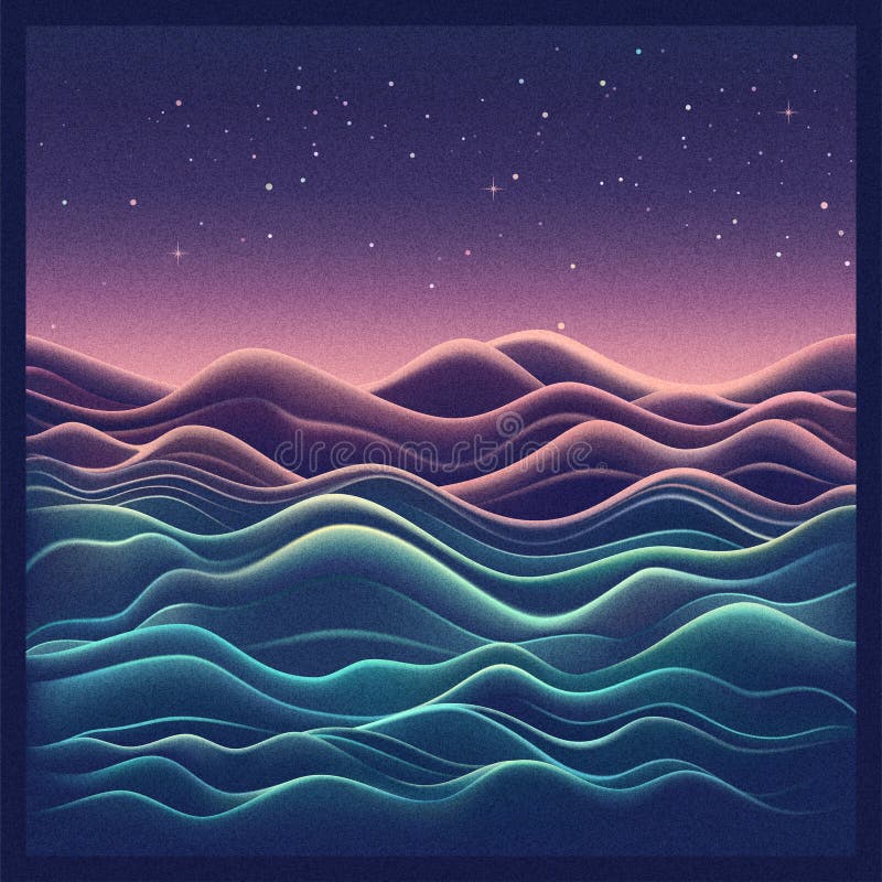 Tropical Beach Scenery Background Nature Sea Ocean Gradient Mesh with ...