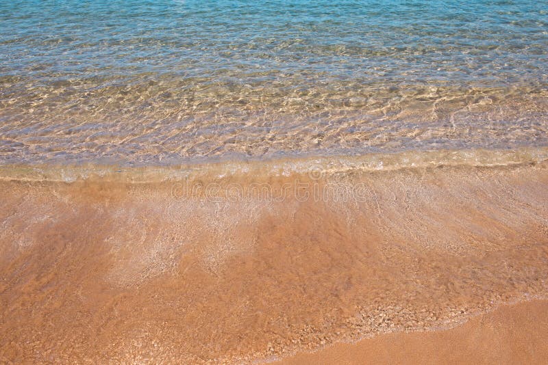 Tropical Beach with Sea Sand on Summer Vacation. Stock Photo - Image of ...