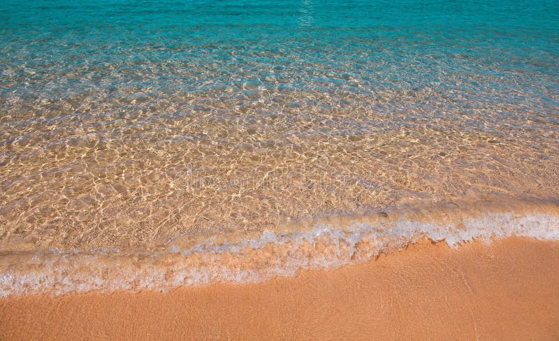 Tropical Beach with Sea Sand on Summer Vacation. Stock Image - Image of ...