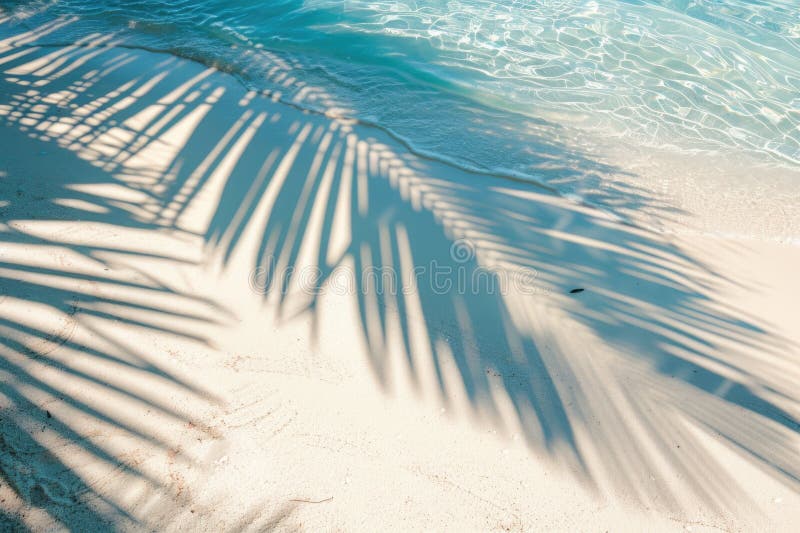 Tropical Beach Shadow stock photo. Image of travel, tourism - 372274974