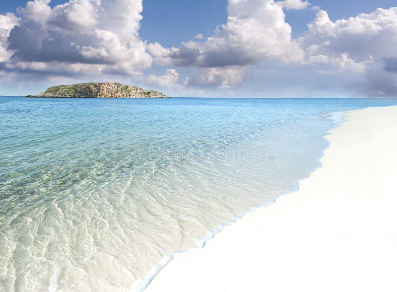 Tropical Beach stock photo. Image of beach, blue, summer - 74211398