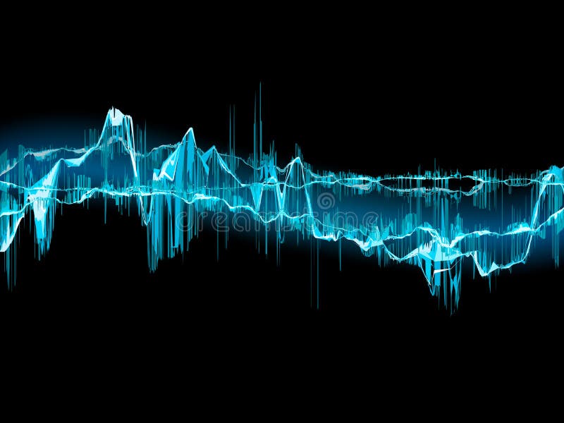 Soundwave Smooth Curved Lines Abstract Design Element Technological ...