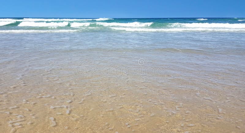 Tropical Beachfront Beautiful Clean Water Stock Image - Image of ...