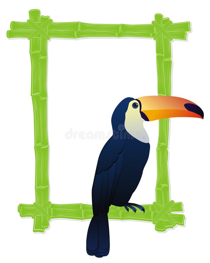Tropical bird frame stock vector. Illustration of unusual - 26577343