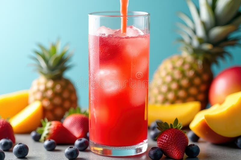 Tropical Blend Beverage stock illustration. Illustration of inviting ...