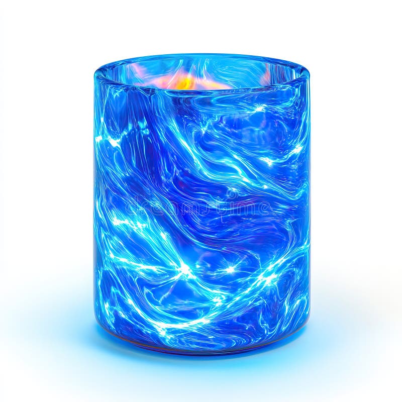 Tropical Blue Hurricane on White Background Stock Photo - Image of ...