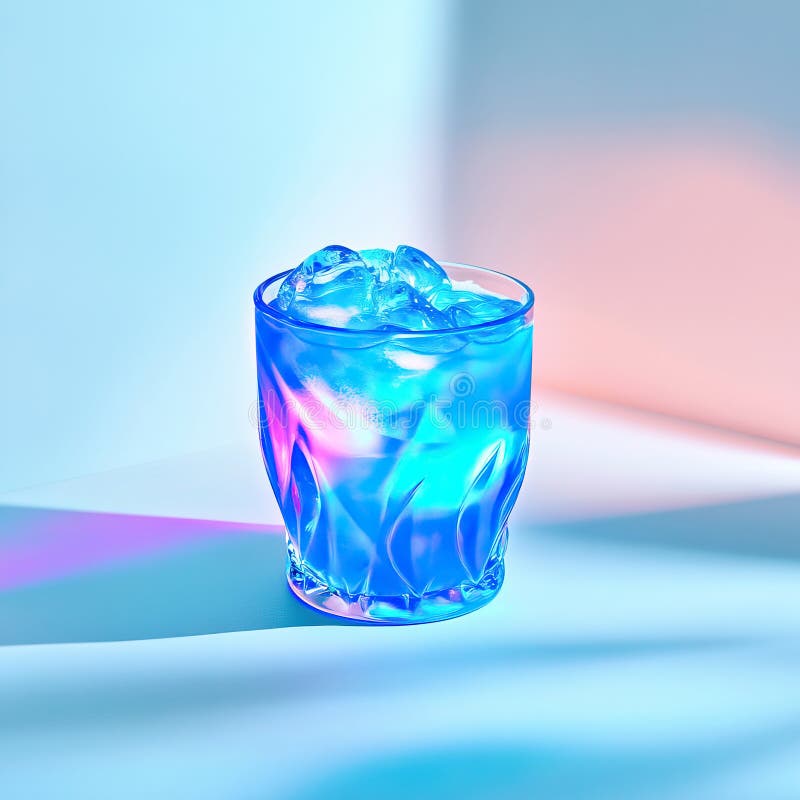 Tropical Blue Hurricane on White Background Stock Photo - Image of ...