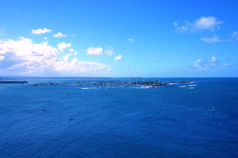 Tropical Blue ocean stock photo. Image of land, water, waves - 53224