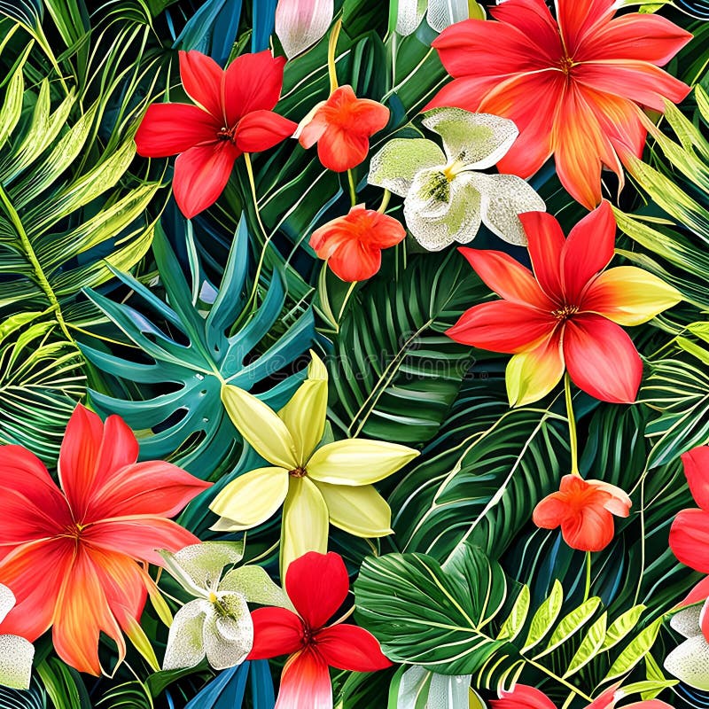 1273 Tropical Botanical Patterns: a Tropical and Botanical-inspired ...