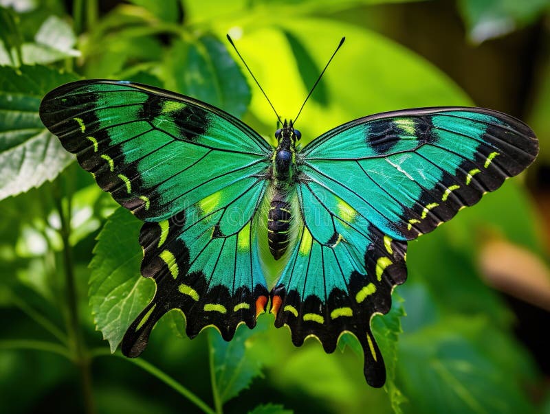 Tropical Butterfly Made with Generative AI Illustration Stock ...
