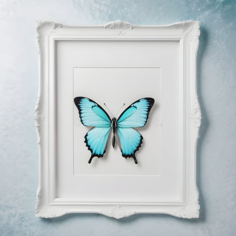 Tropical Butterfly Framed on the Wall, Collectible, Interior Decoration ...