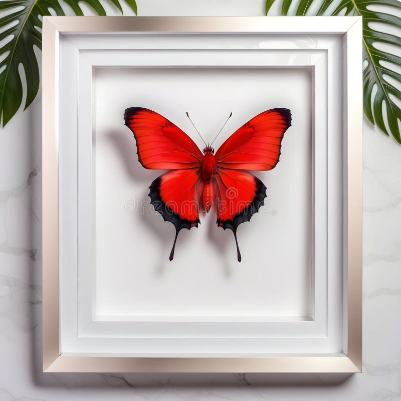 Tropical Butterfly, Collection, Framed Butterfly Interior Decoration ...