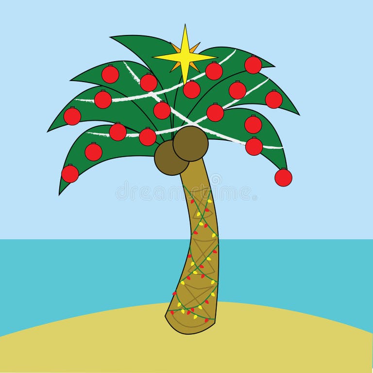 Palm Tree Christmas Lights Stock Illustrations – 1,122 Palm Tree ...