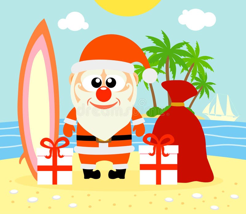 Tropical Santa Stock Illustrations – 3,462 Tropical Santa Stock ...